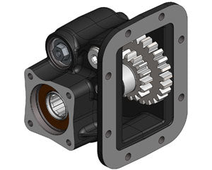 Eaton Fuller (Road Ranger) 8-Bolt Low Ratio PTO with ISO Output - Air ...