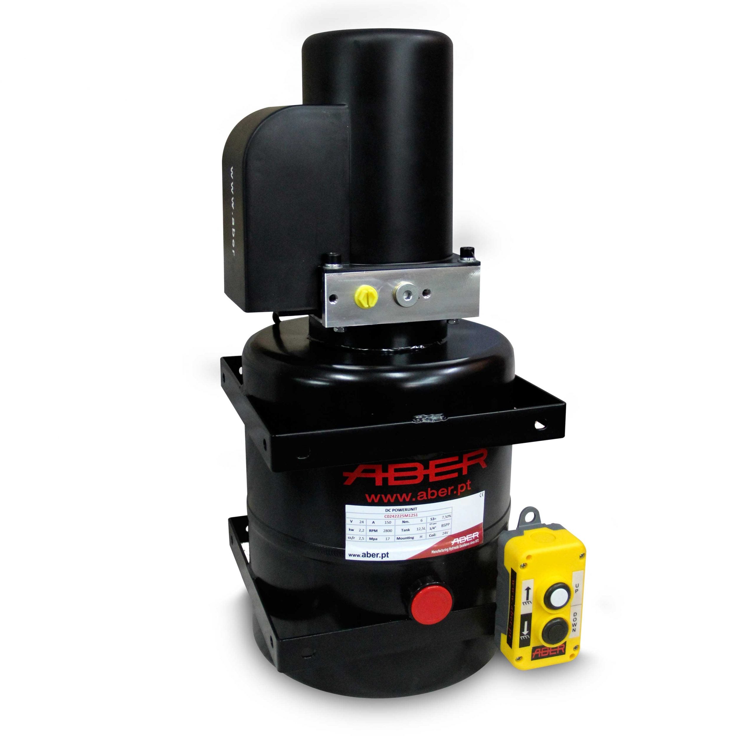 Hydraulic Power Pack - Single Acting, 12V, 12L Steel Tank with Pendant ...